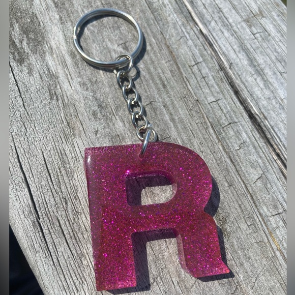 Accessories | Resin Letter R Keychain | Poshmark